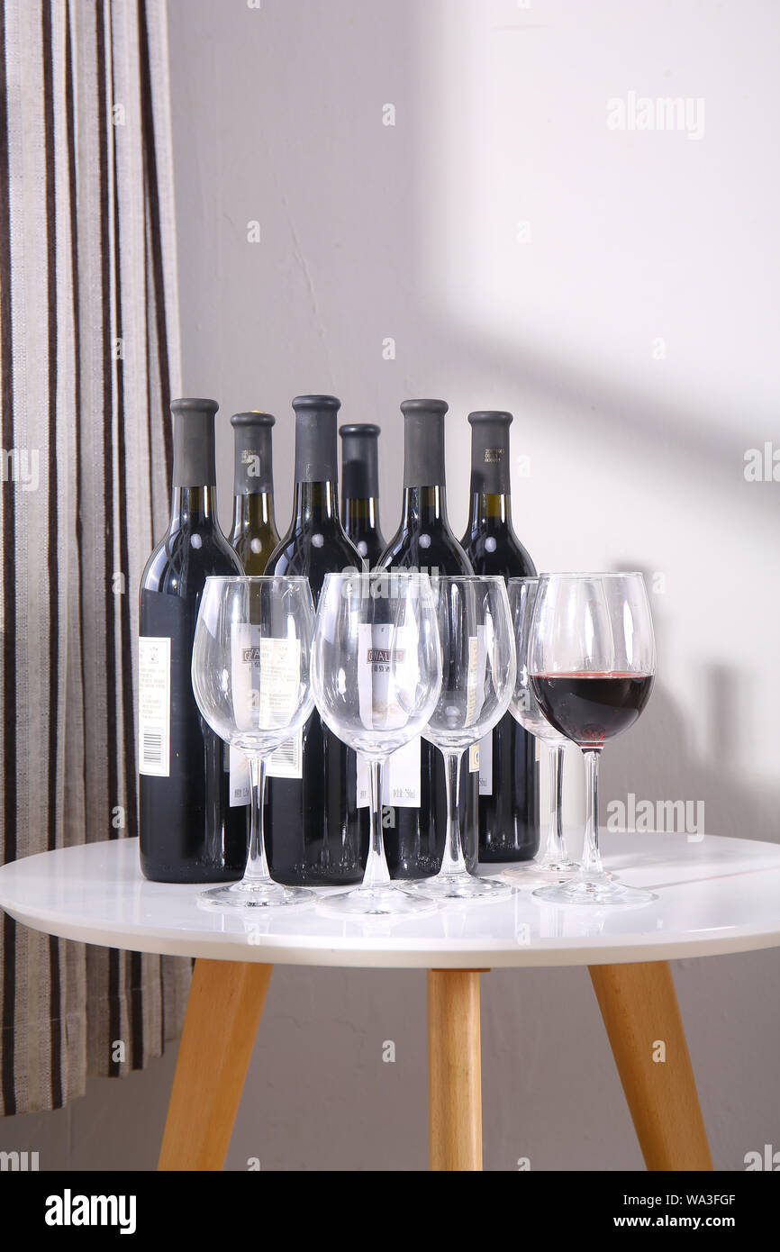 Wine glasses still life Stock Photo - Alamy