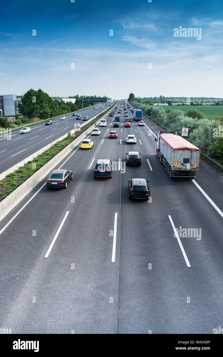 traffic jam on highway Stock Photo - Alamy