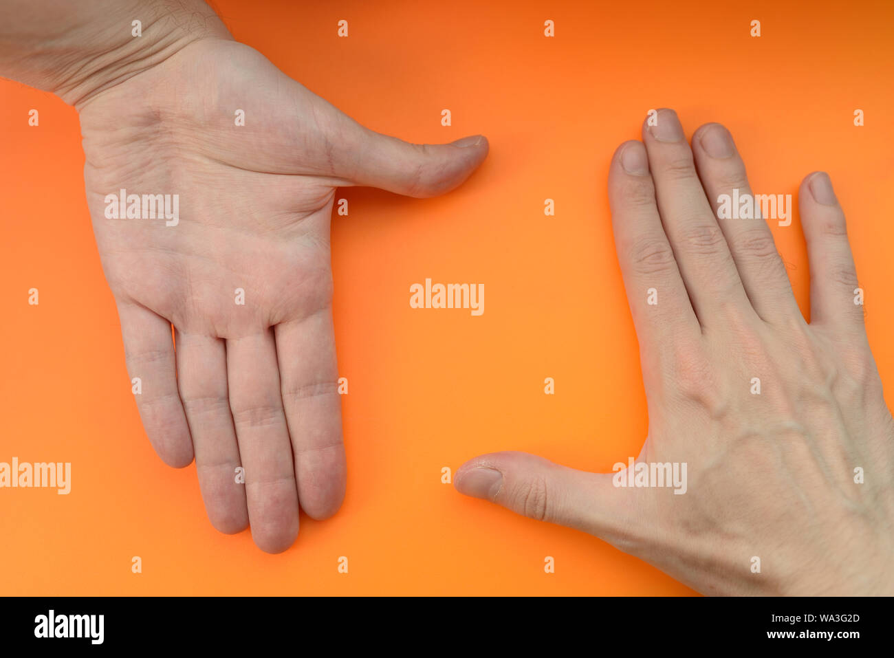 Man hands gesture frame hi-res stock photography and images - Alamy