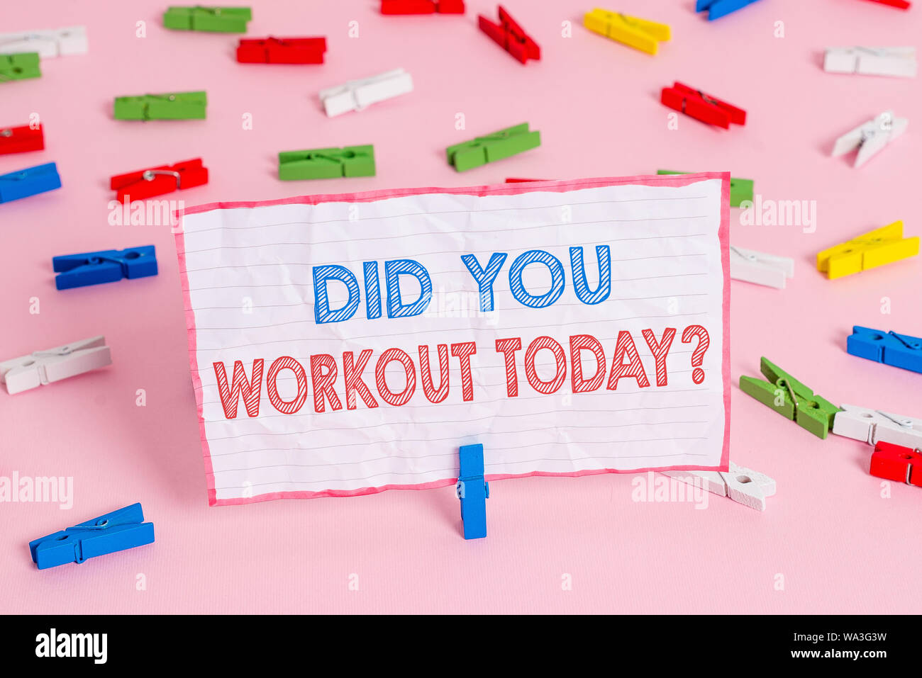 Text sign showing Did You Workout Today. Business photo text asking if ...