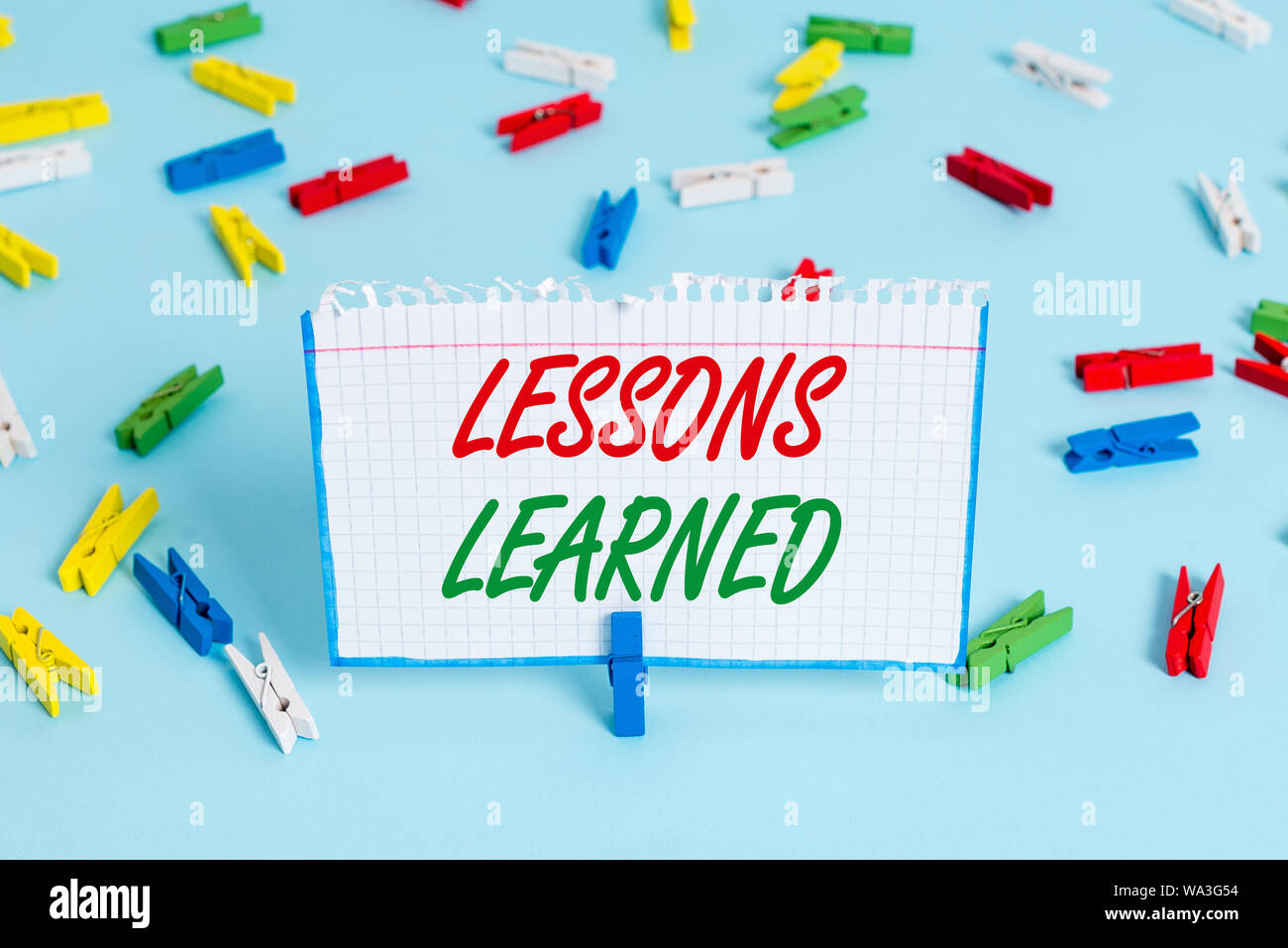 Text sign showing Lessons Learned. Business photo showcasing the ...