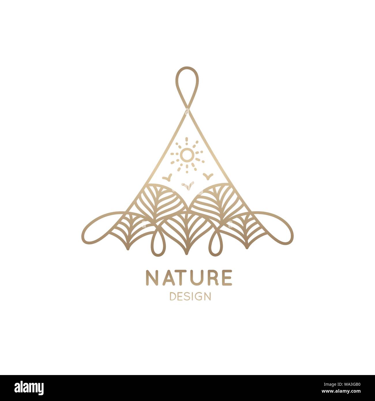 Logo trees in triangle Stock Vector Image & Art - Alamy