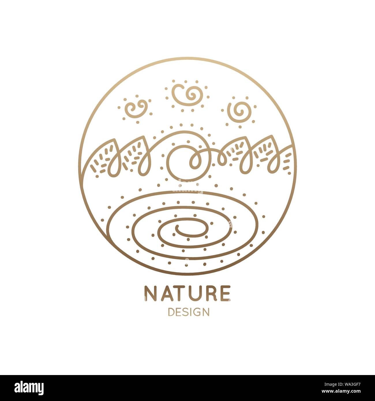 Logo circle nature Stock Vector Image & Art - Alamy