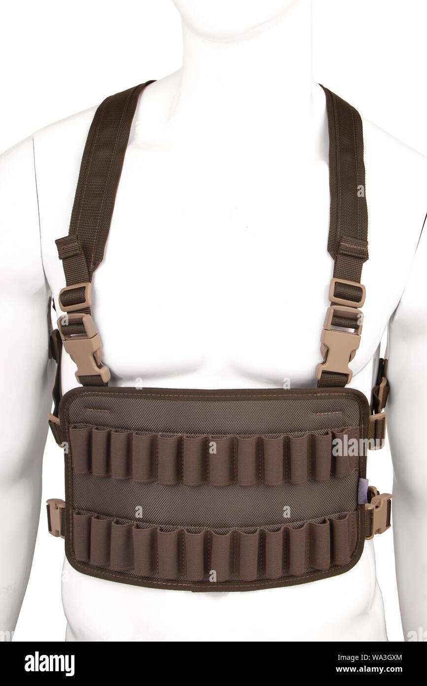 Modern bandolier isolated on a white background. Accessory for ...