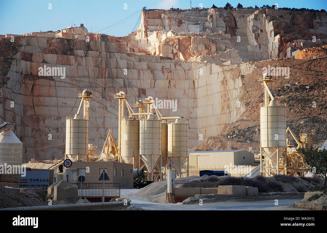 marble blocks in mine in south Europe Stock Photo - Alamy