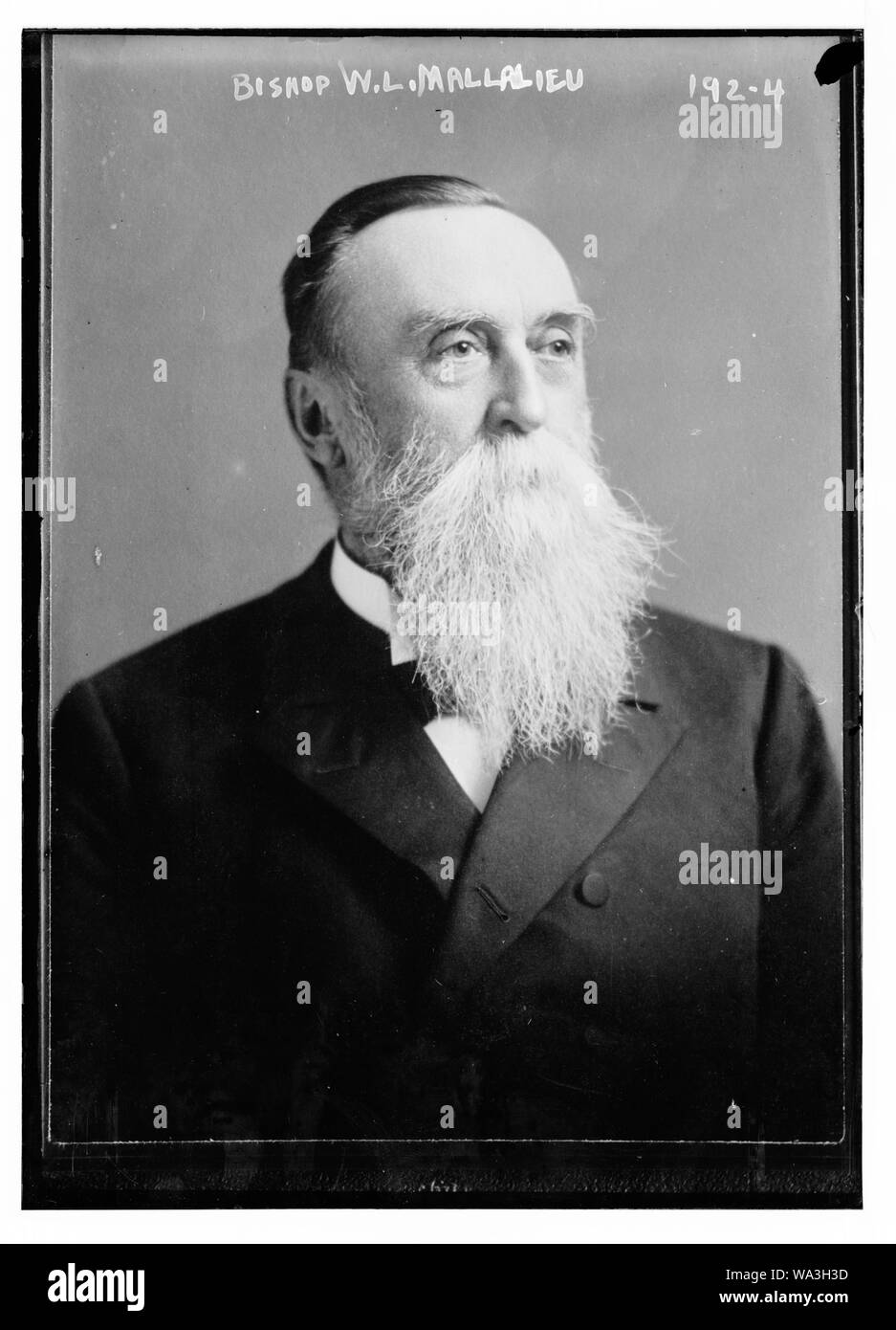 Bishop W.L. Mallalieu, portrait bust Stock Photo - Alamy