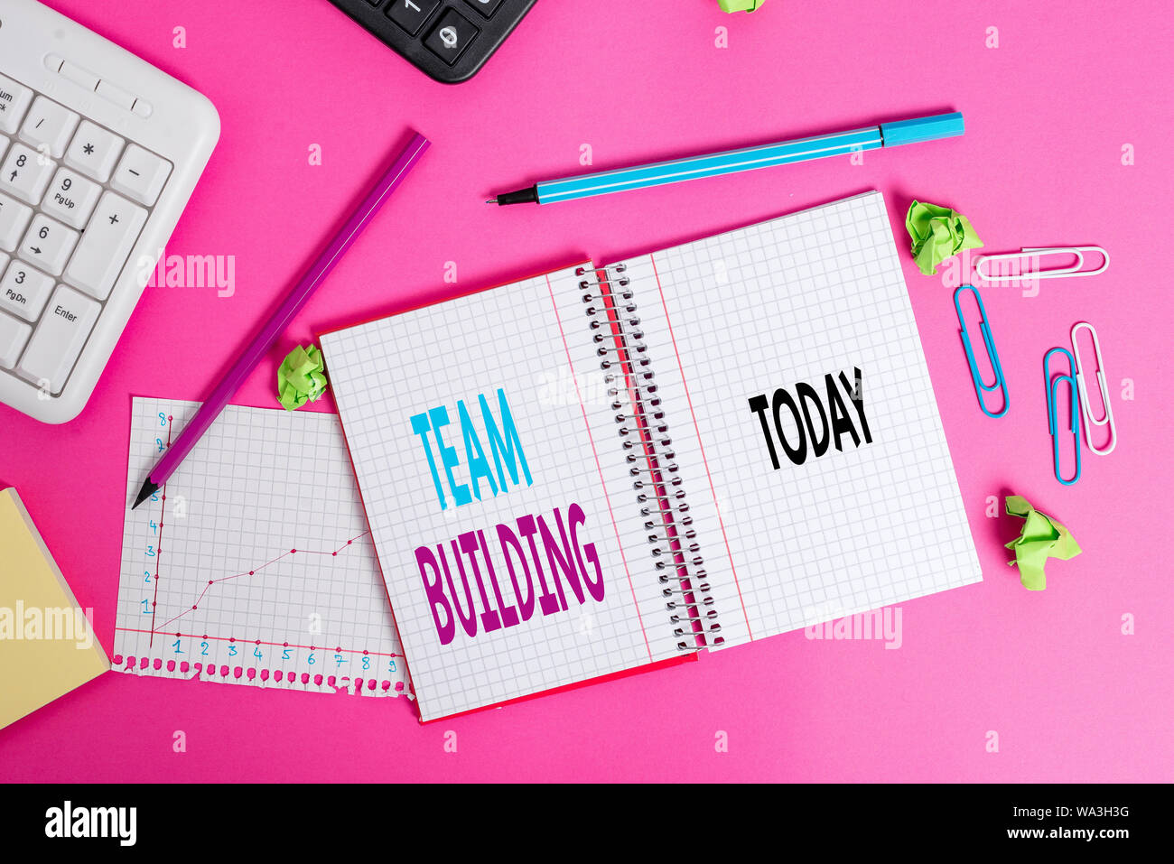 Writing note showing Team Building. Business concept for various types ...