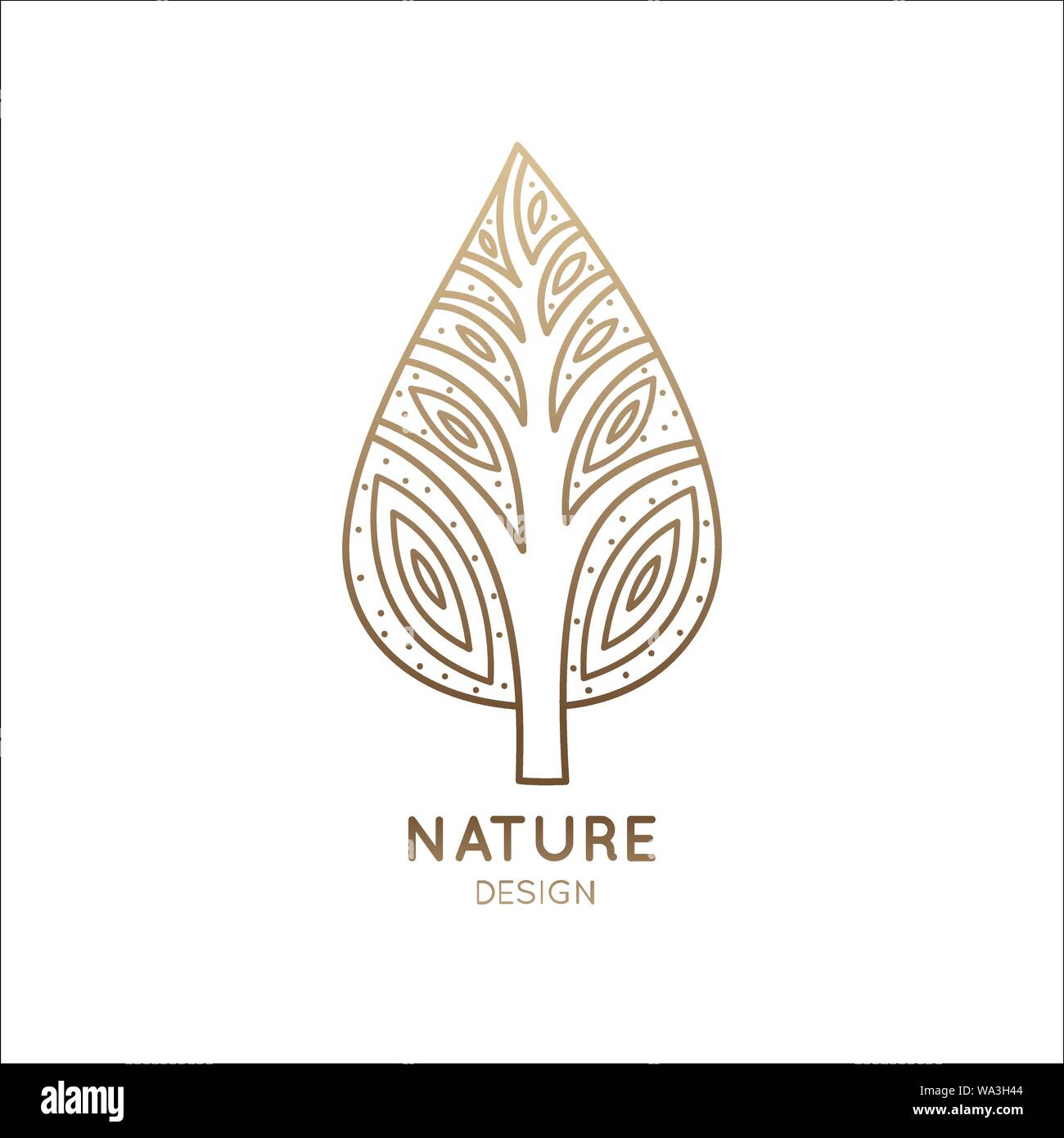 Linear logo tree Stock Vector Image & Art - Alamy