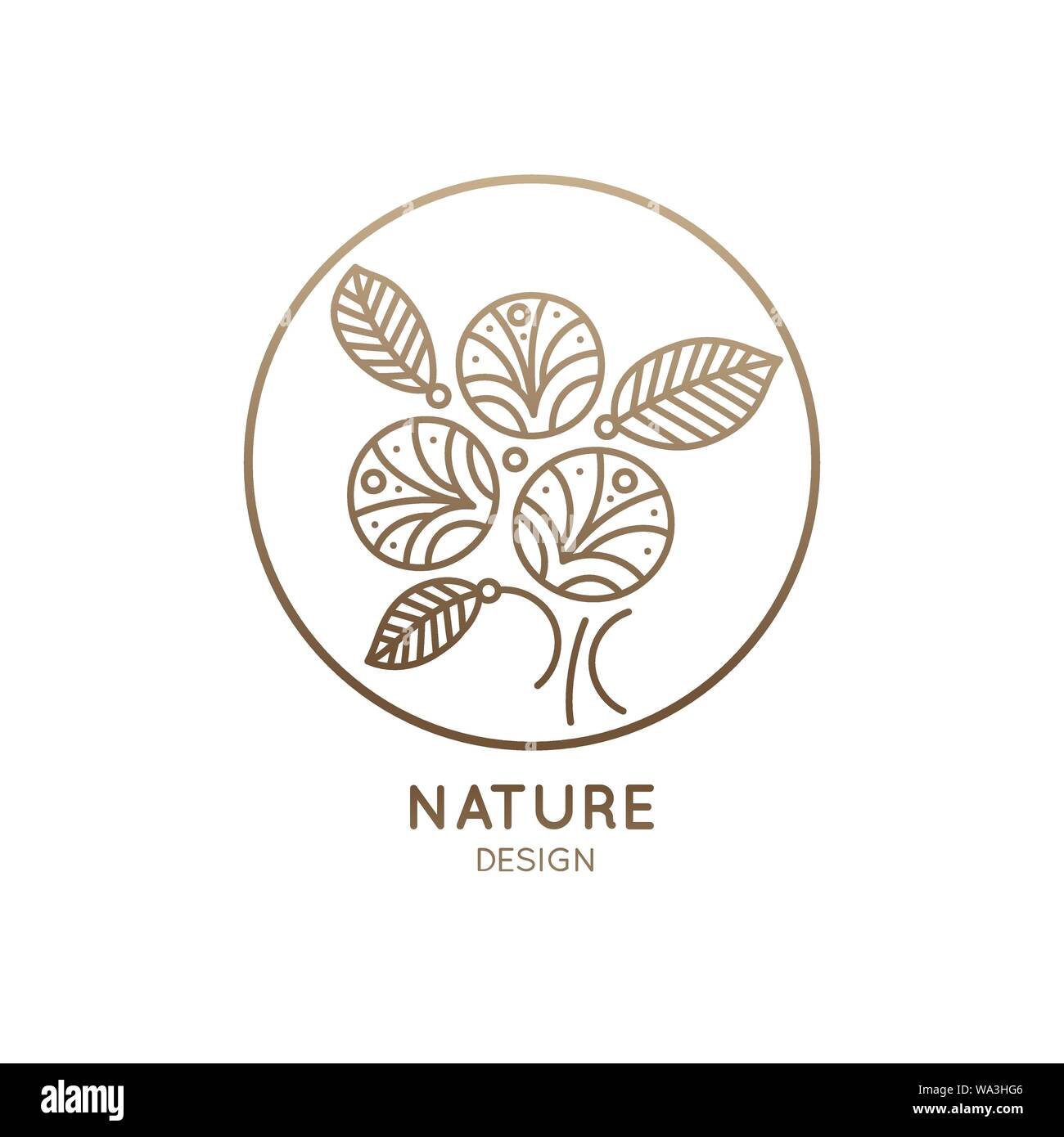 Logo three flowers in circle Stock Vector Image & Art - Alamy