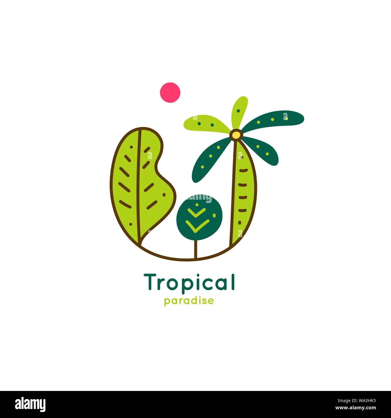 Logo Tropics illustration Stock Vector Image & Art - Alamy