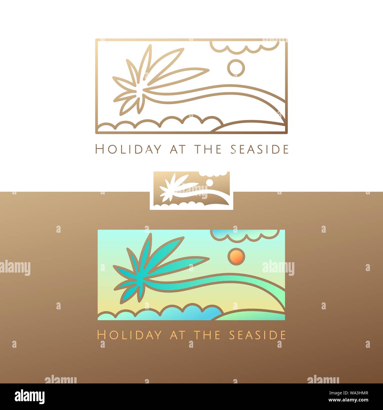 Resort square Stock Vector Images - Alamy