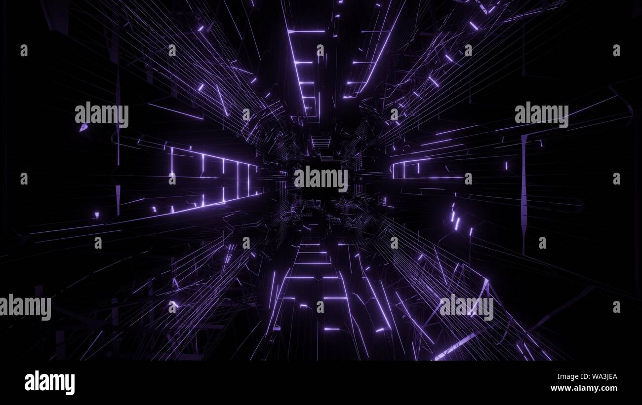 purple wireframe design with nice reflection 3d rendering background ...