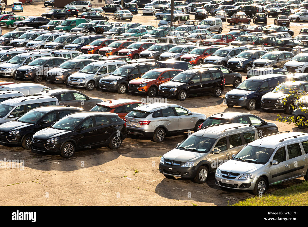 New Car Parking Lot High Resolution Stock Photography and Images - Alamy