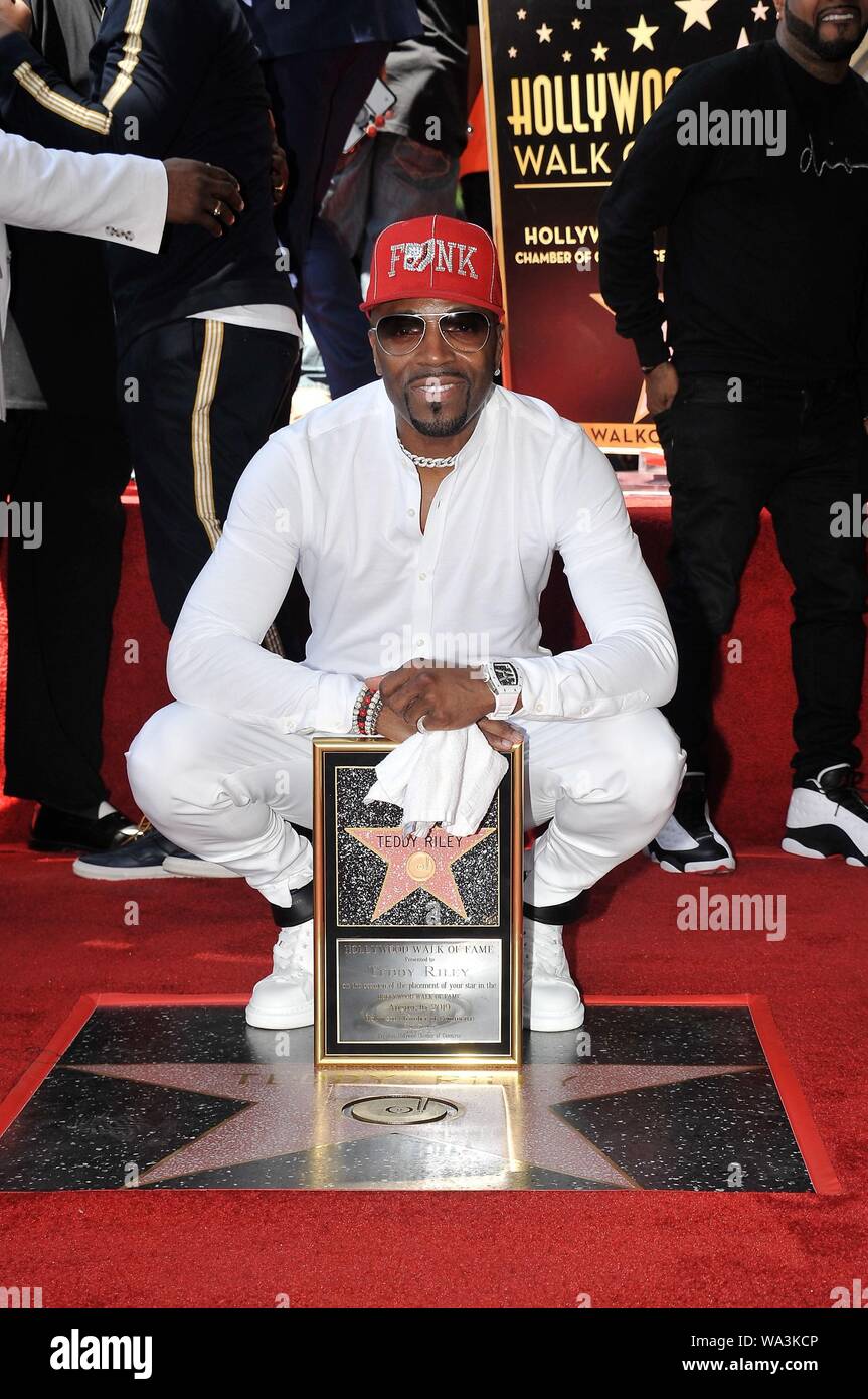 Los Angeles, CA. 16th Aug, 2019. Teddy Riley at the induction ceremony ...