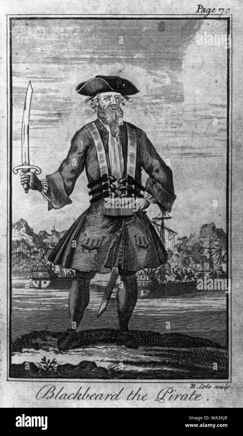 Blackbeard the pirate Stock Photo - Alamy