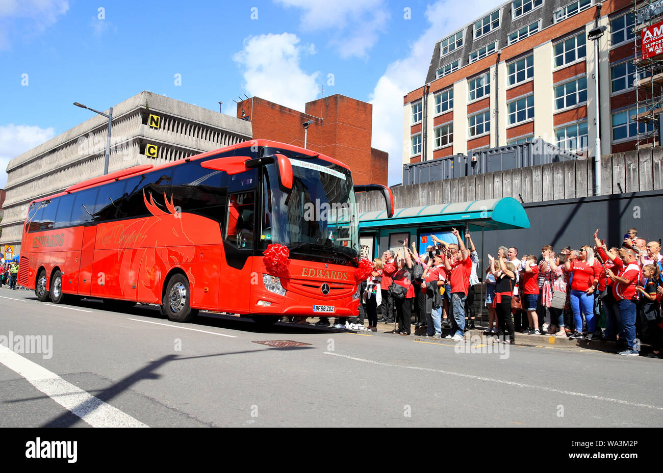 Cardiff bus principality hi-res stock photography and images - Alamy