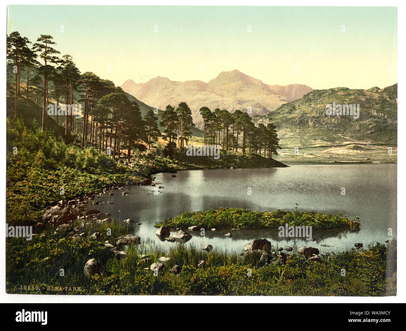 Blea Tarn, Lake District, England; Forms part of: Views of the British ...