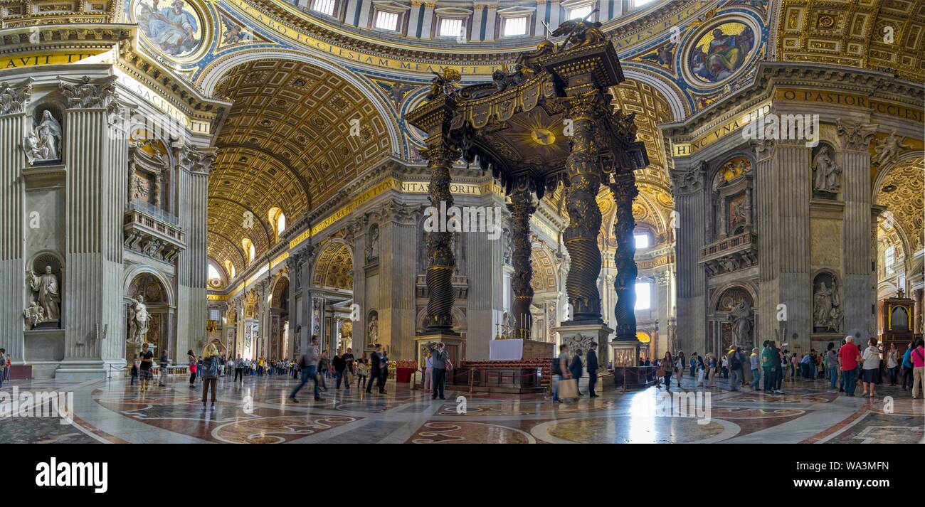 Interior view of st peters basilica hi-res stock photography and images ...