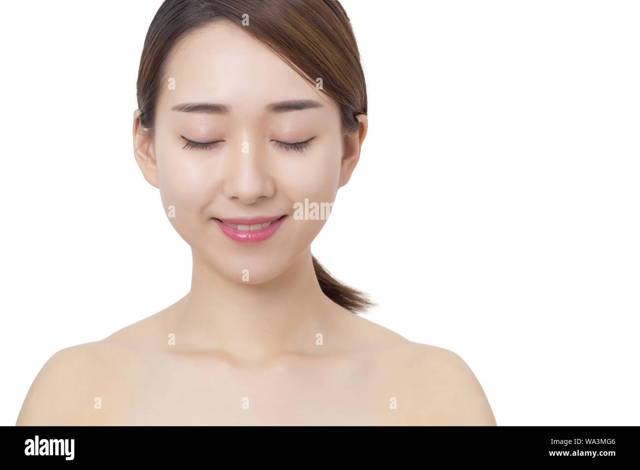 Beautiful woman and her smooth skin Stock Photo - Alamy