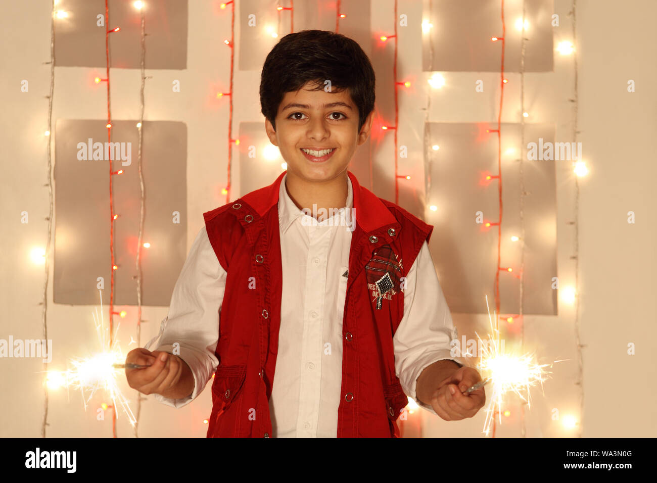 Diwali festival boy hi-res stock photography and images - Alamy