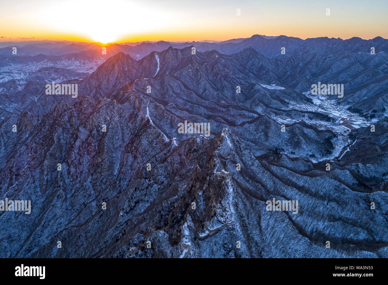The great wall of china aerial hi-res stock photography and images - Alamy