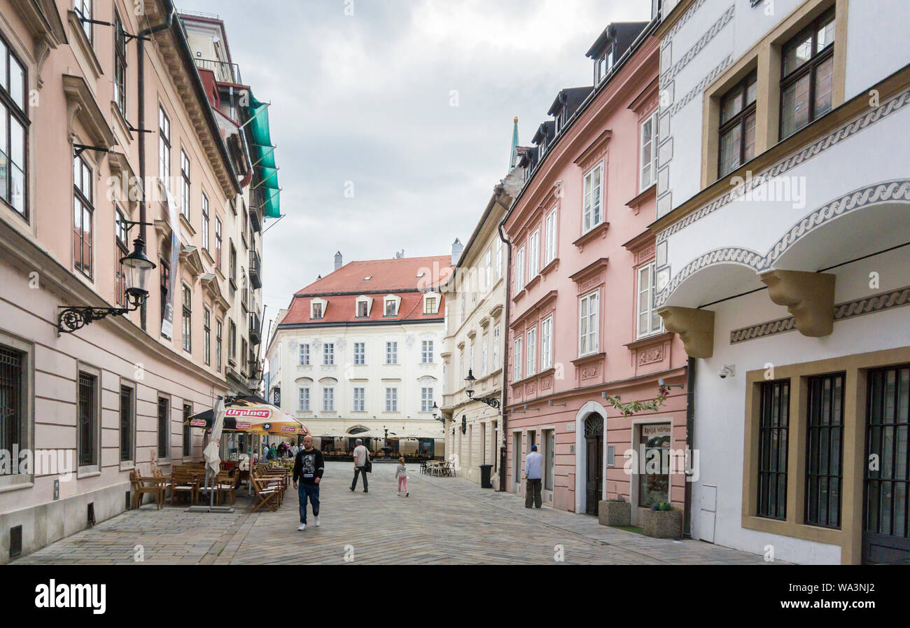 A street in the ancient city of Bratislava, Slovakia Stock Photo - Alamy