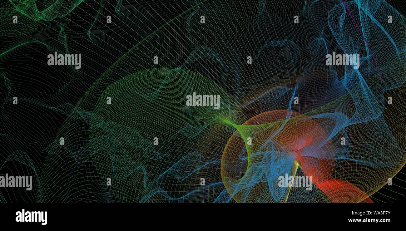 Pulsating Energy Lines as an Abstract Background Art Stock Photo - Alamy