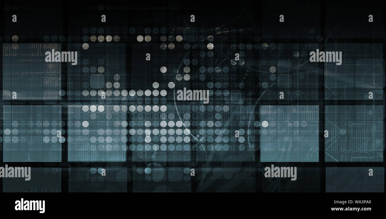 Future Retail Technology Abstract Background Concept Art Stock Photo ...