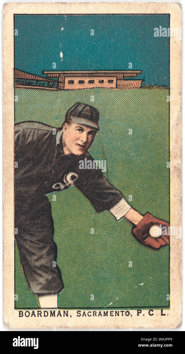 Boardman, Sacramento Team, baseball card portrait Stock Photo - Alamy