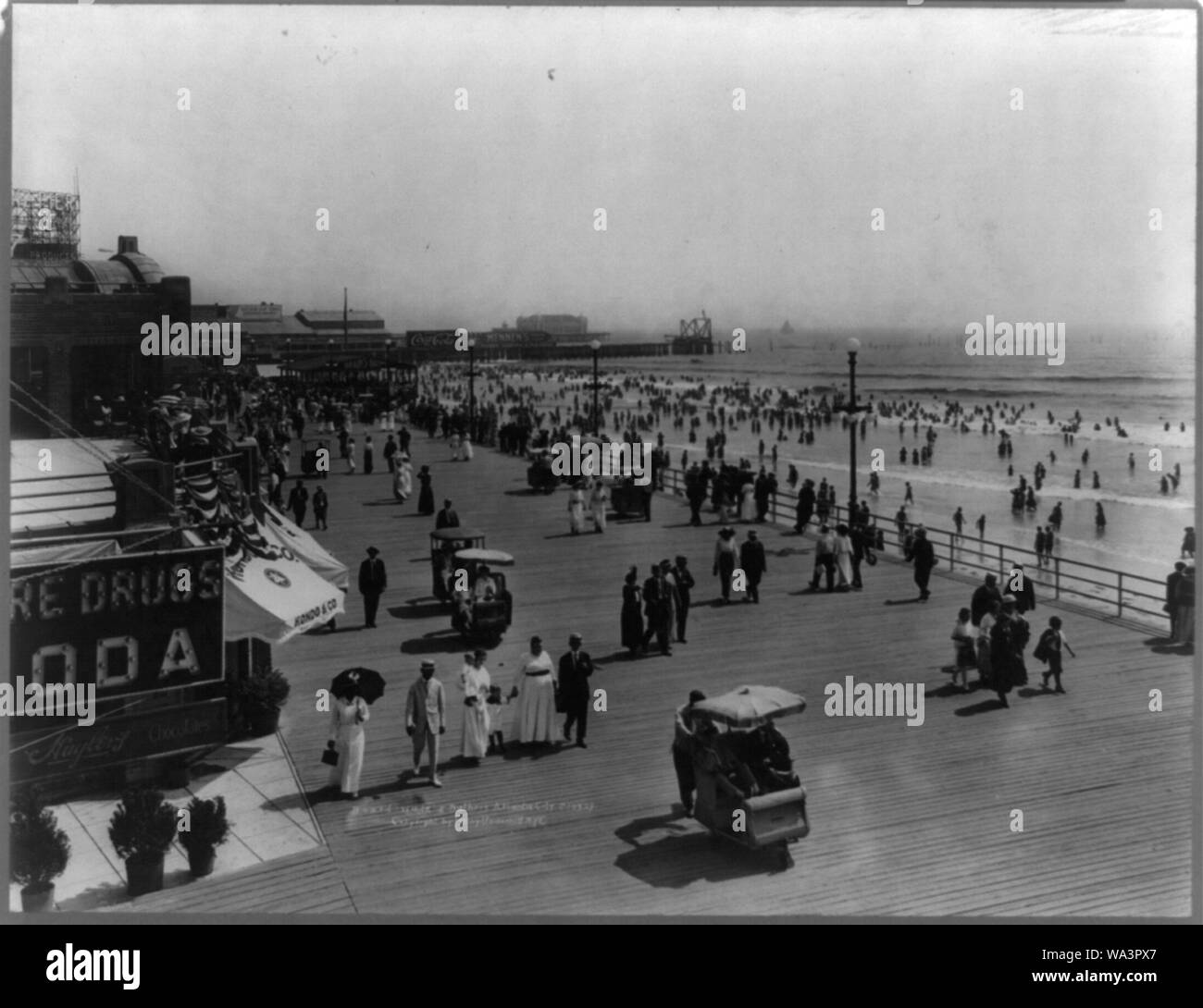 Boardwalk fun Black and White Stock Photos & Images - Alamy