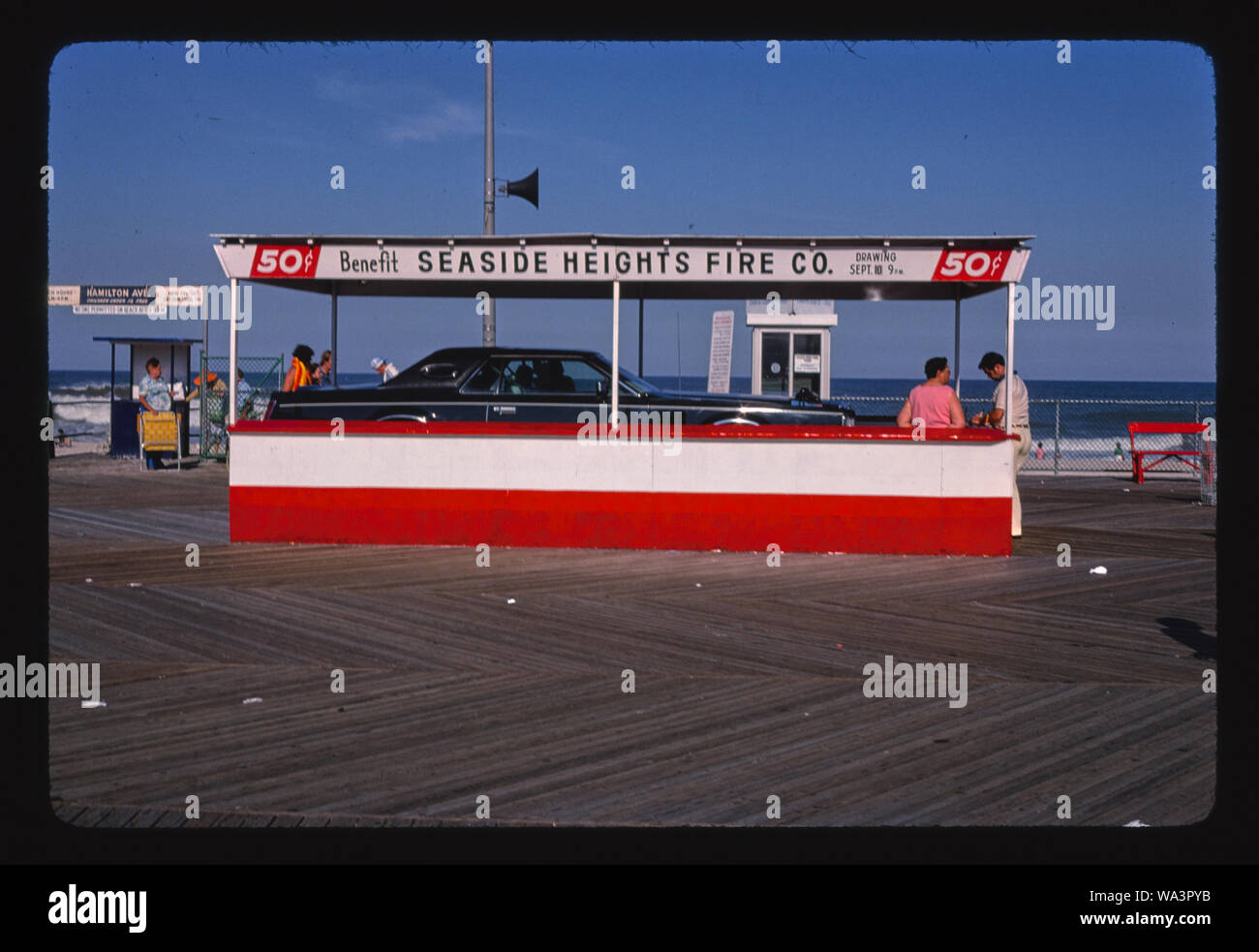 Boardwalk car raffle, Seaside Heights, New Jersey Stock Photo - Alamy