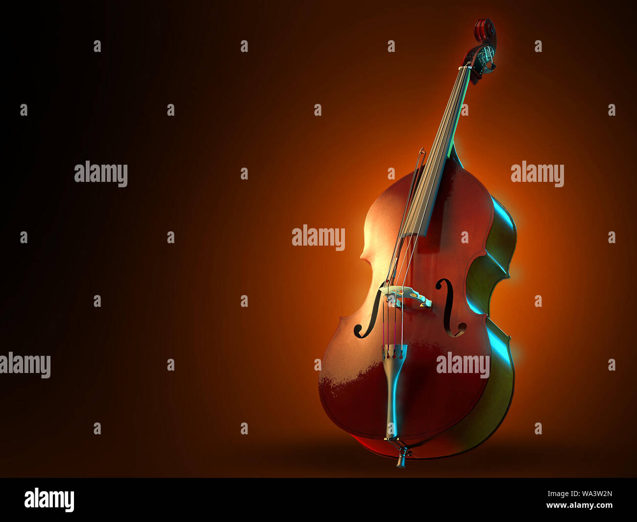 Cello musical instrument 3d render Stock Photo - Alamy