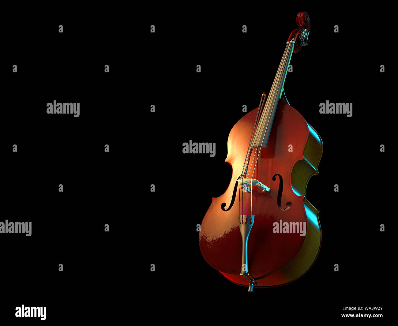Cello musical instrument 3d render Stock Photo - Alamy