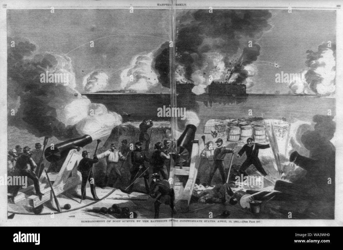 Attack fort sumter hi-res stock photography and images - Alamy