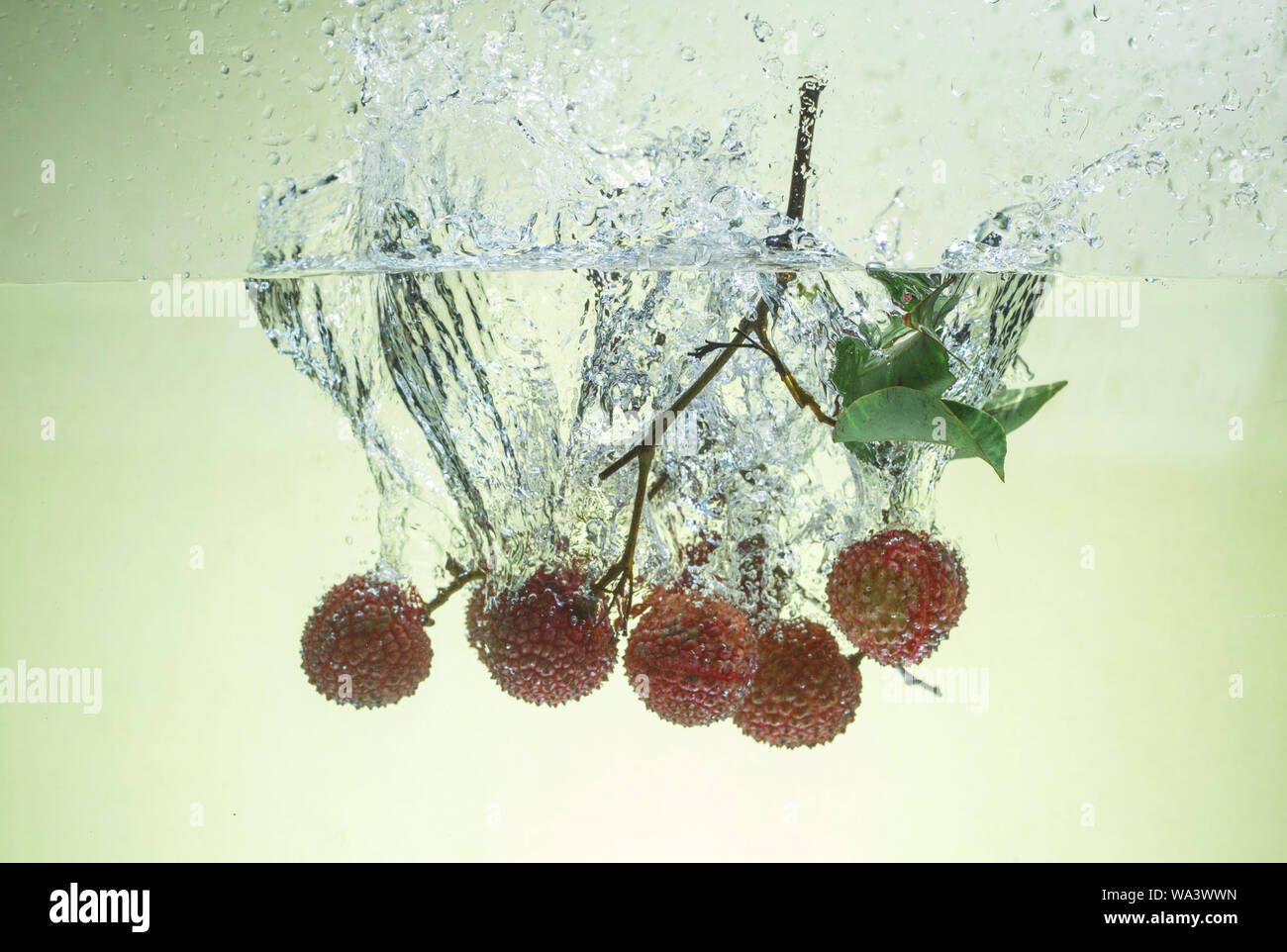 Litchi splash hi-res stock photography and images - Alamy