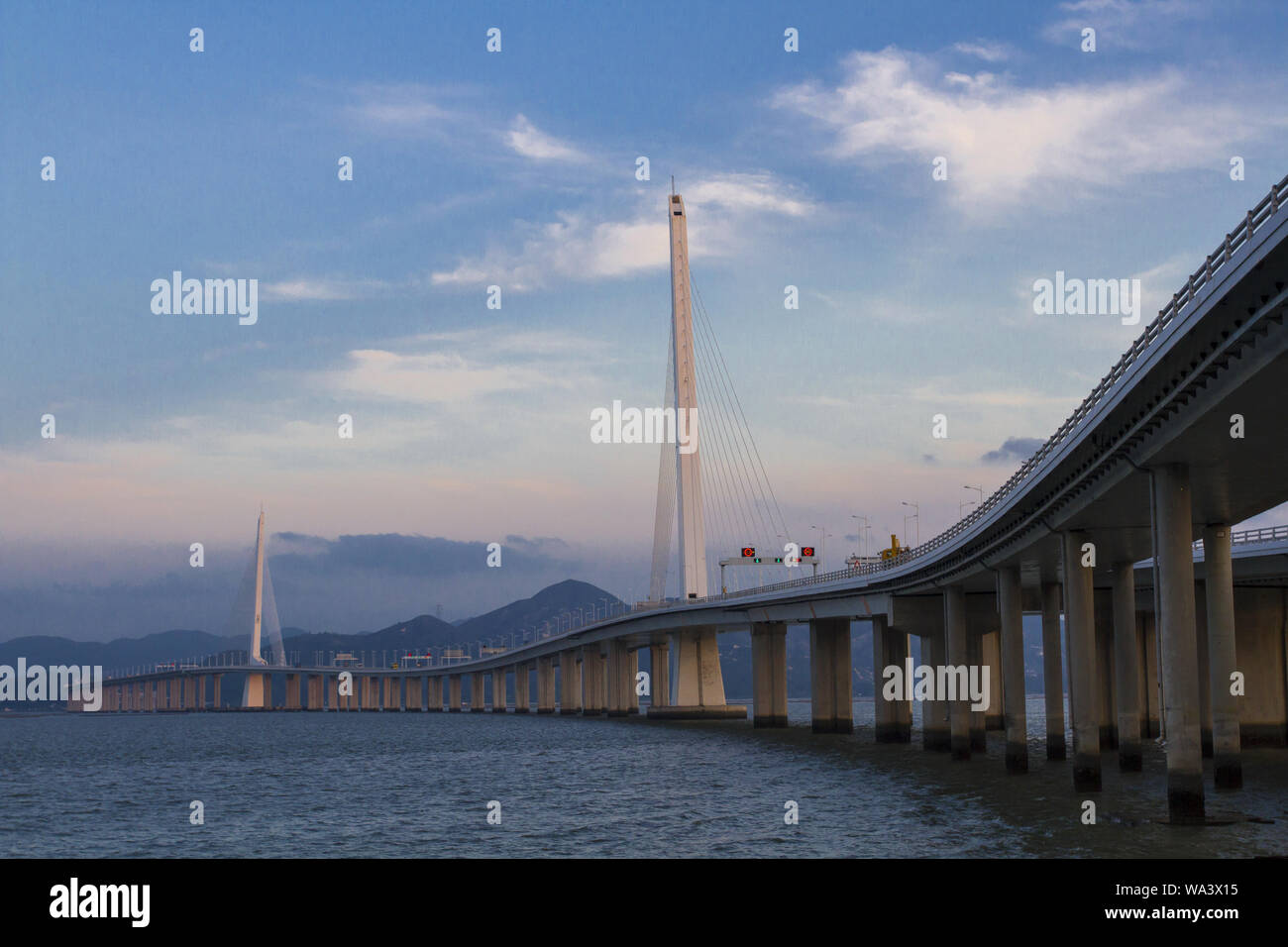 Shenzhen bay bridge Stock Photo - Alamy