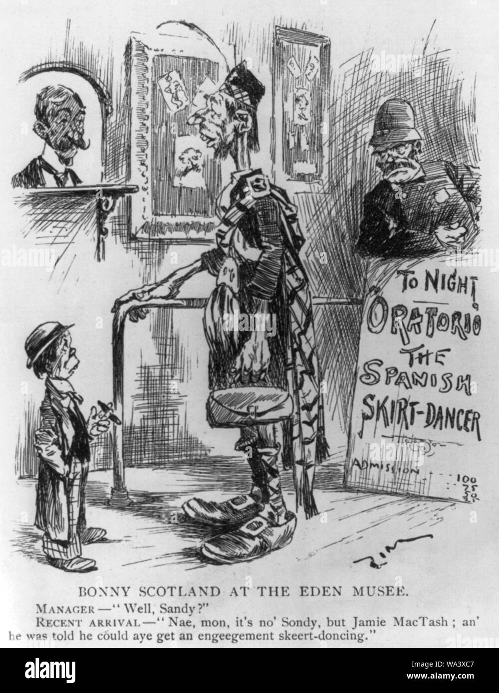 Bonny Scotland at the Eden Musee Stock Photo - Alamy