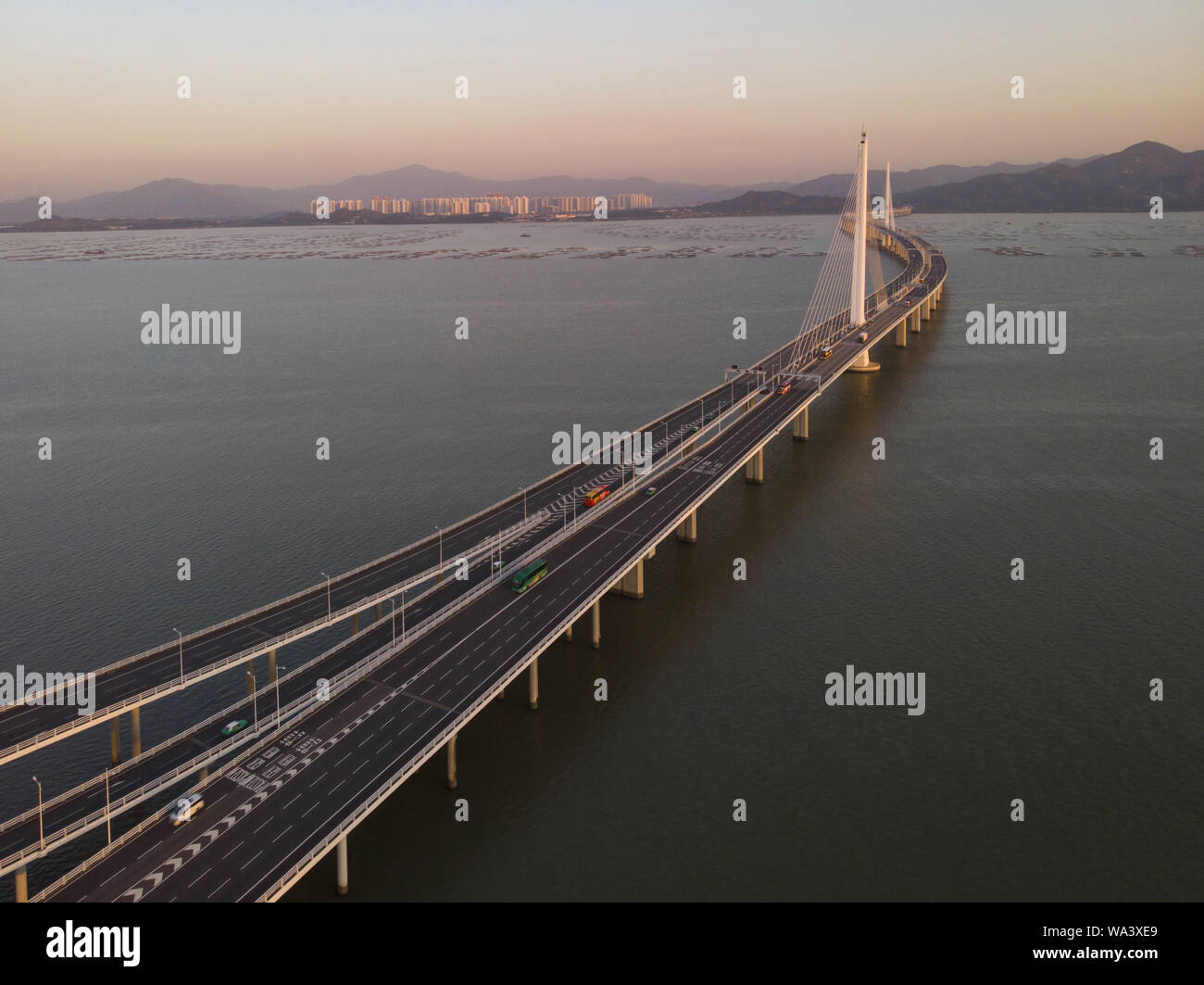Shenzhen bay bridge Stock Photo - Alamy