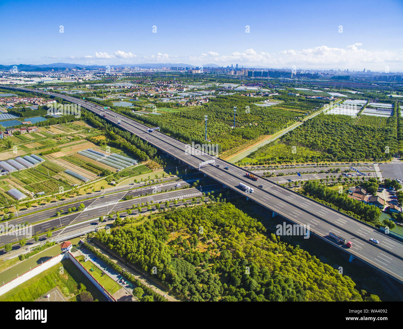 Aerial of roads hi-res stock photography and images - Alamy