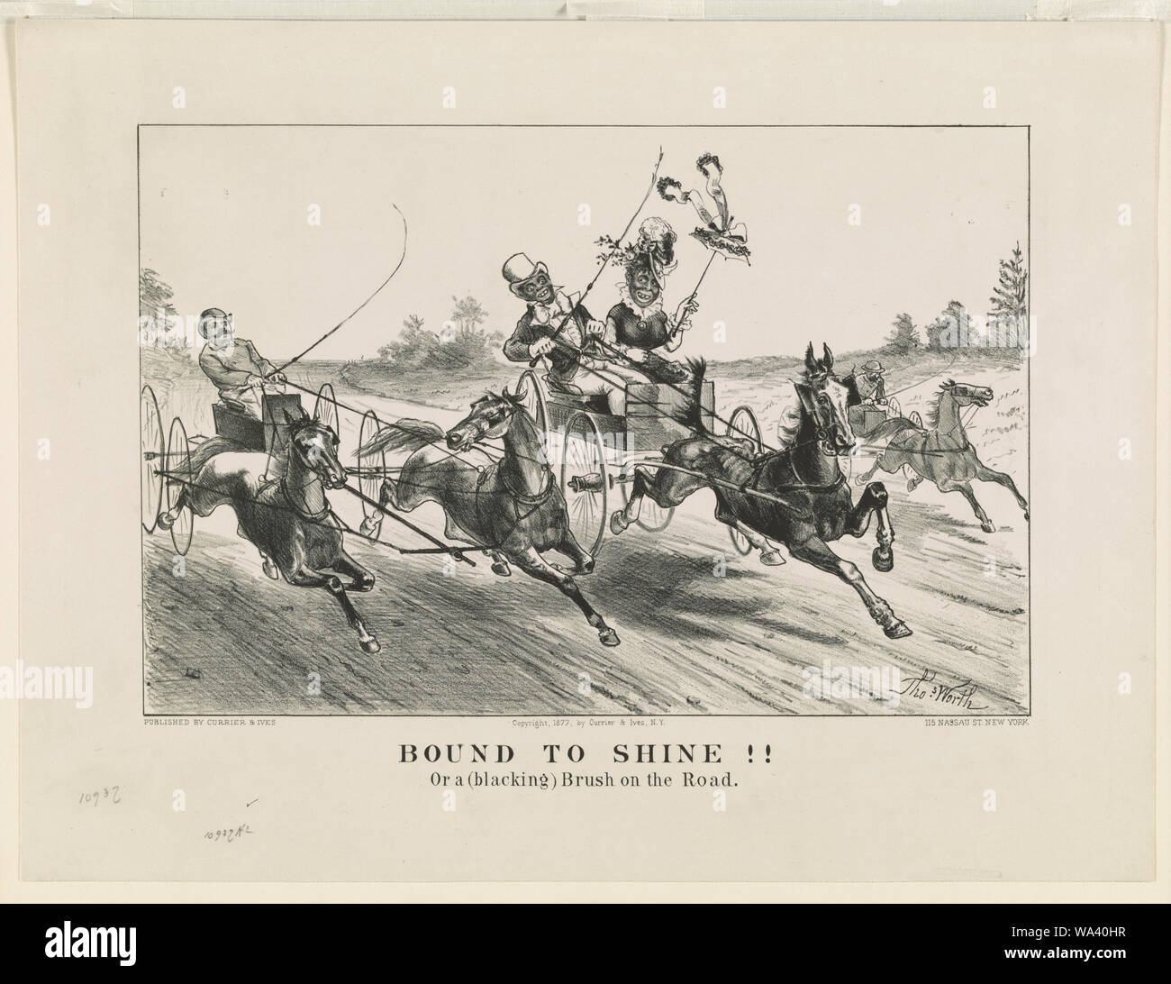 Bound to Shine!! :Or a (Blacking) brush on the road Stock Photo - Alamy