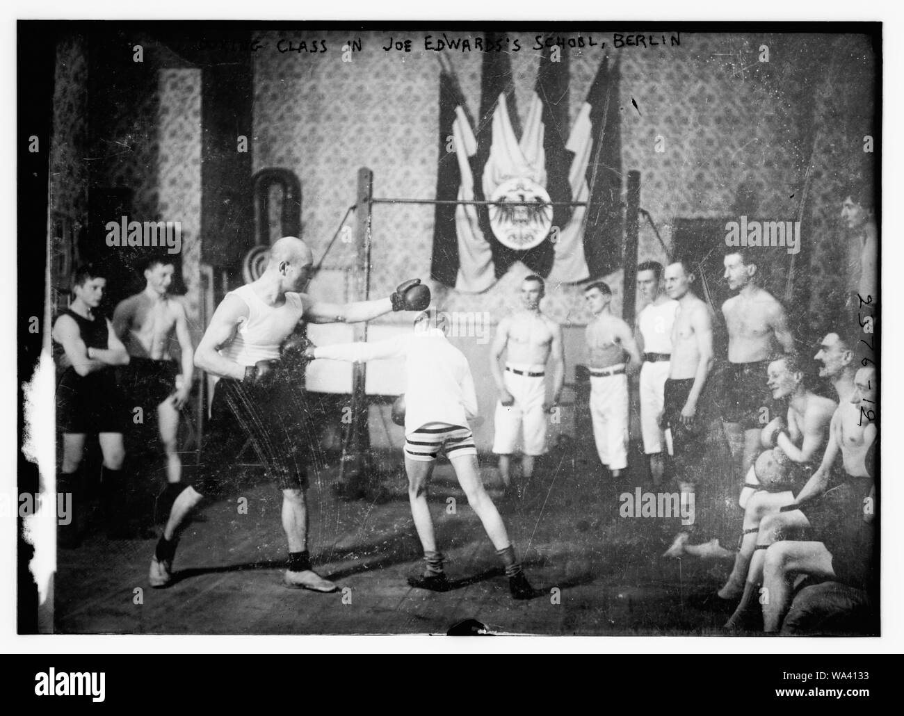 Boxing class in Joe Edward's School, Berlin Stock Photo - Alamy