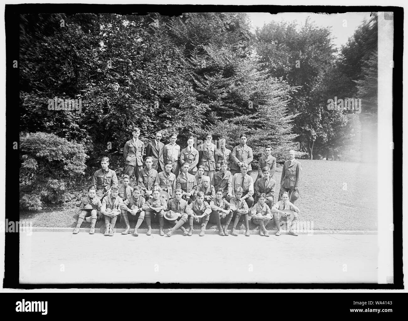 Boy Scout group Stock Photo - Alamy