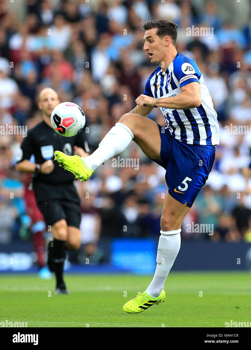 Brighton & Hove Albion's Lewis Dunk in action during the Premier League ...
