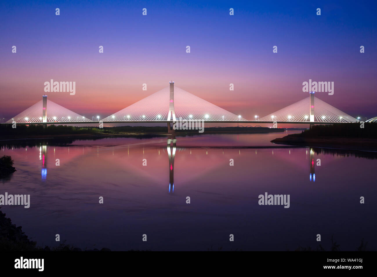 The Yellow River bridge Stock Photo - Alamy