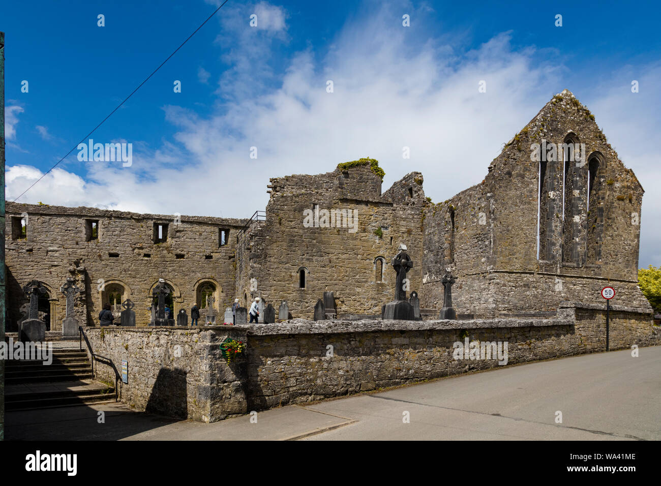Ruins of the Cong Abbey also known as the Royal Abbey of Cong, in ...