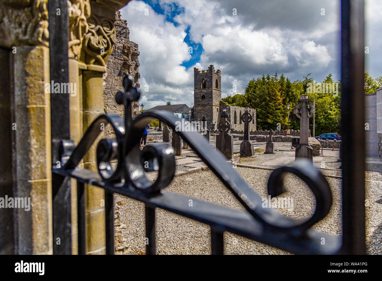 Ruins of the Cong Abbey also known as the Royal Abbey of Cong, in ...