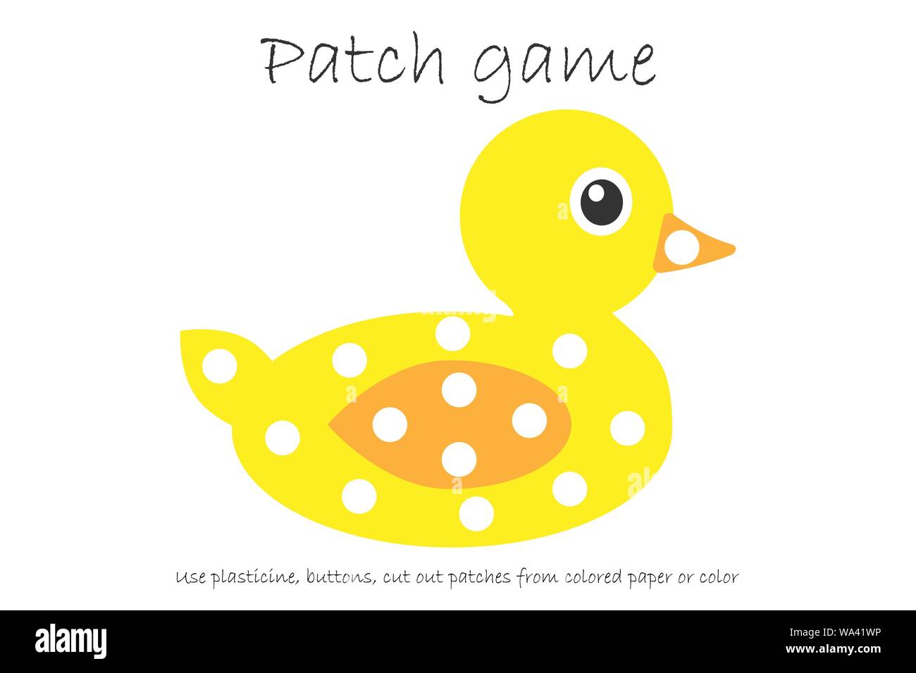 Education Patch game duck for children to develop motor skills, use ...
