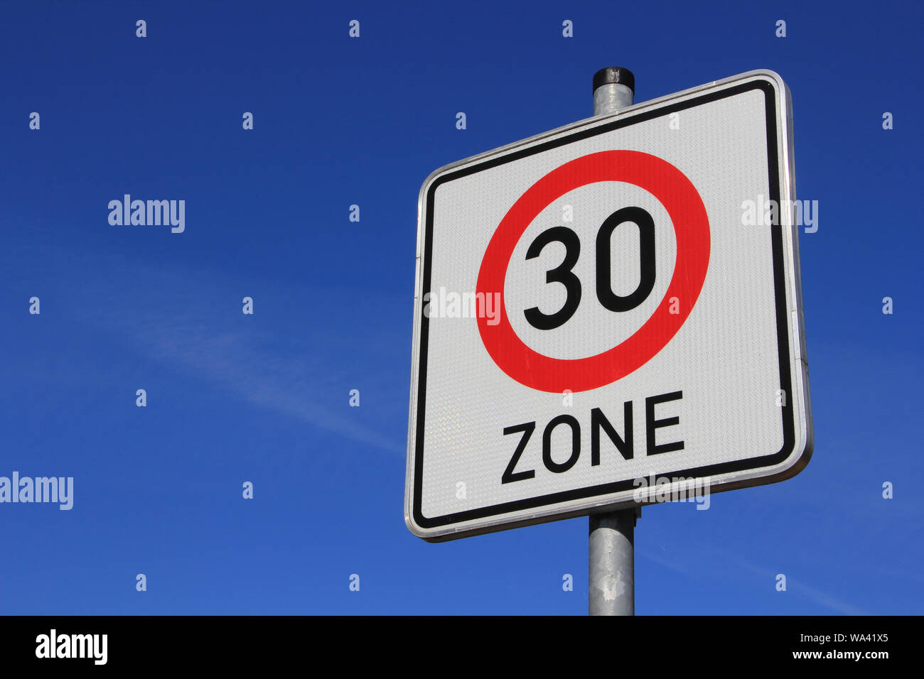 traffic sign speed limit 30 Stock Photo - Alamy