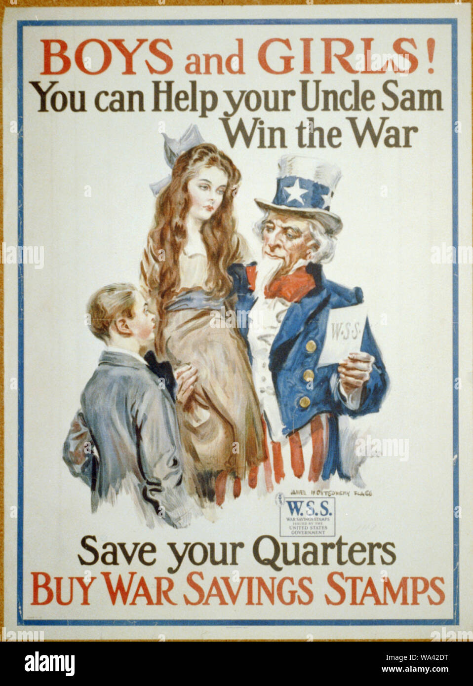 Boys and girls! You can help your Uncle Sam win the war - save your ...