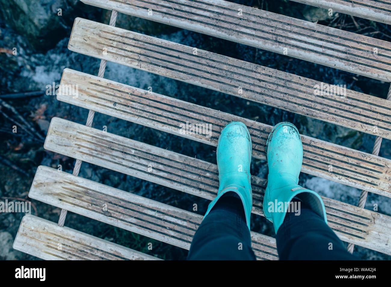 Muddy wellies hi-res stock photography and images - Alamy